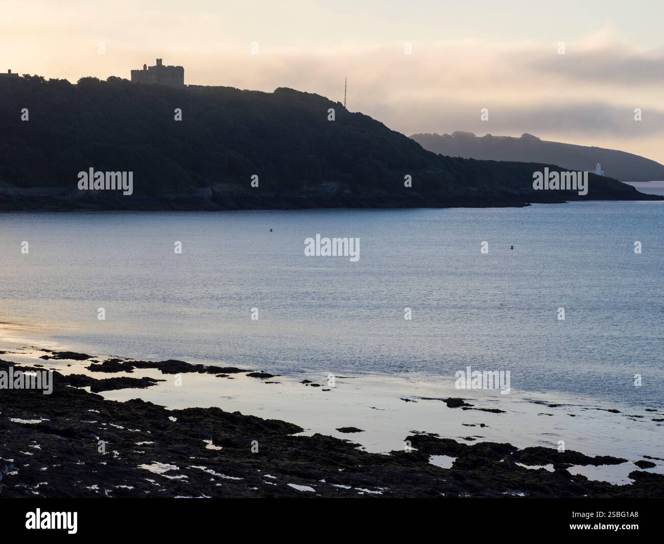 Pendennis Peninsula fortifications, Falmouth Castle, Sunrise, Falmouth ...