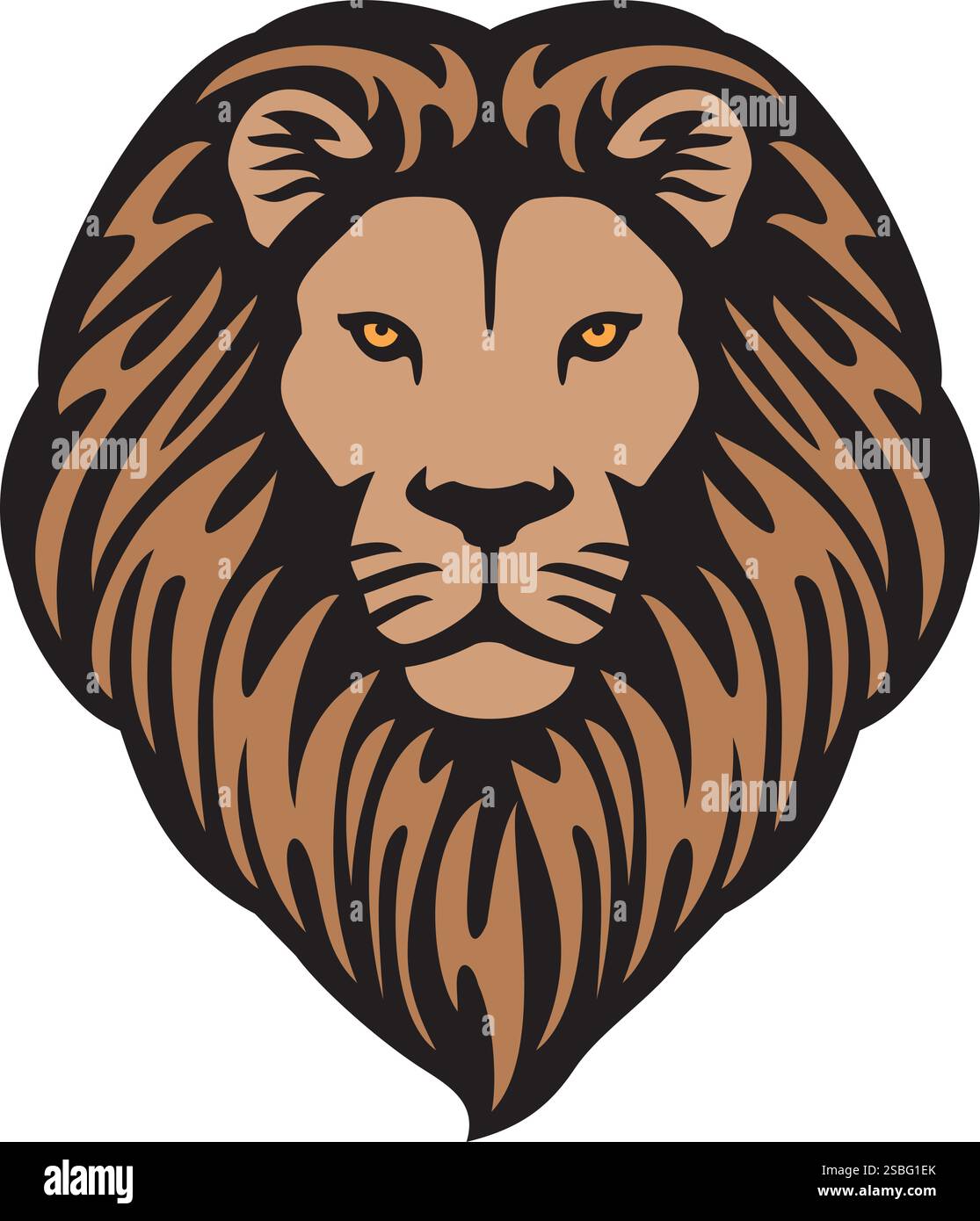 Lion head color. Vector illustration Stock Vector Image & Art - Alamy