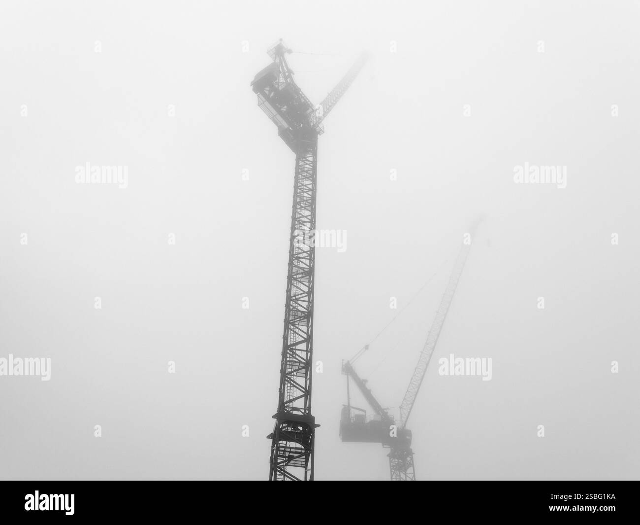 Building Cranes, Station Hill, Brownfield Development, Reading ...