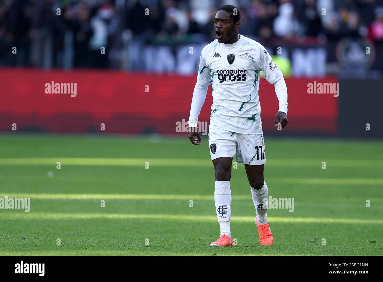 Torino, Italy. 02nd Feb, 2025. Emmanuel Gyasi of Empoli Fc looks on ...