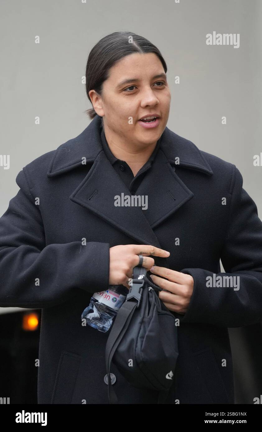 Australian football star, Chelsea striker Samantha Kerr arrives a court ...