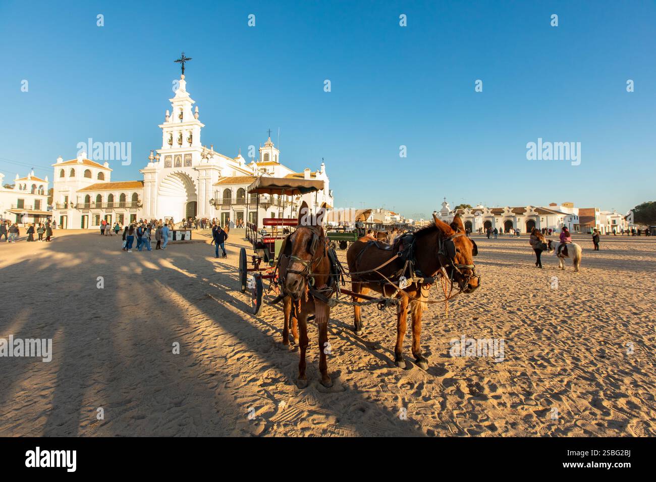El Rocio, Andalucia, Spain - 01-01-2025: El Rocío, a charming village ...