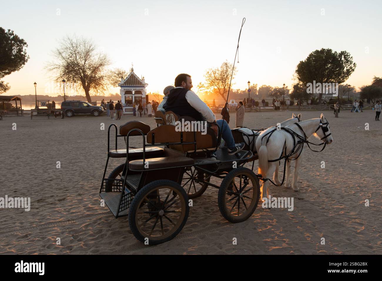 El Rocio, Andalucia, Spain - 01-01-2025: El Rocío, a charming village ...