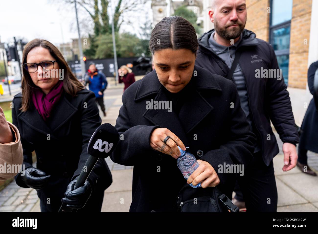 Chelsea and Australia striker Sam Kerr arrives at Kingston Crown Court ...