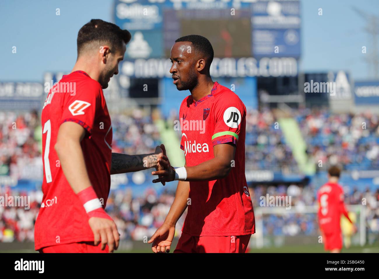 Getafe, Spain. 1st Feb, 2025. Dodi Lukebakio (Sevilla) Football/Soccer ...