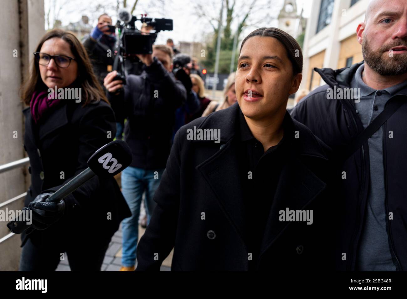 Chelsea and Australia striker Sam Kerr arrives at Kingston Crown Court ...