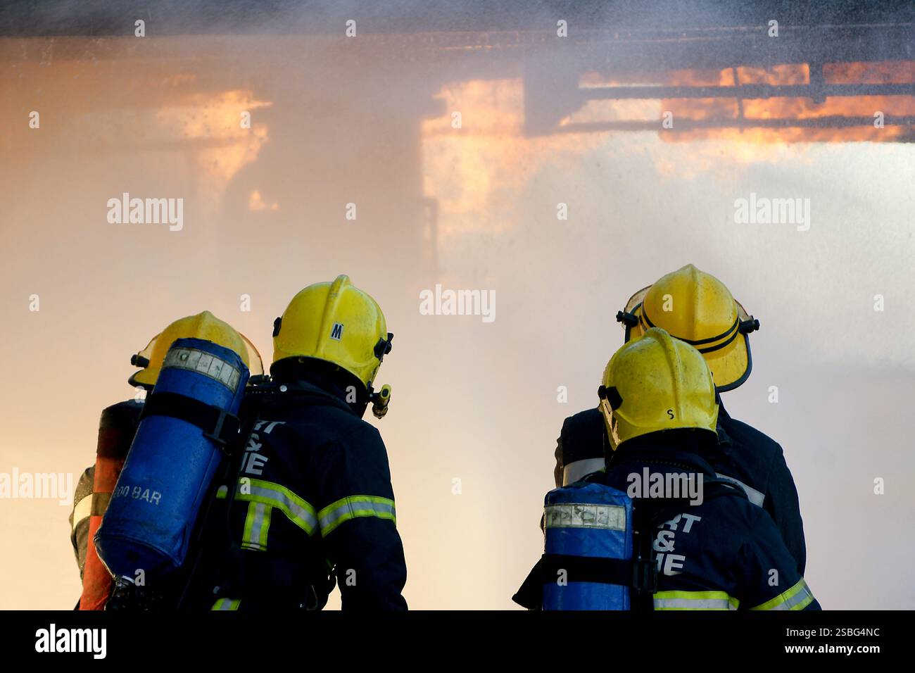 Industrial explosion and fire, BLEVE Stock Photo - Alamy