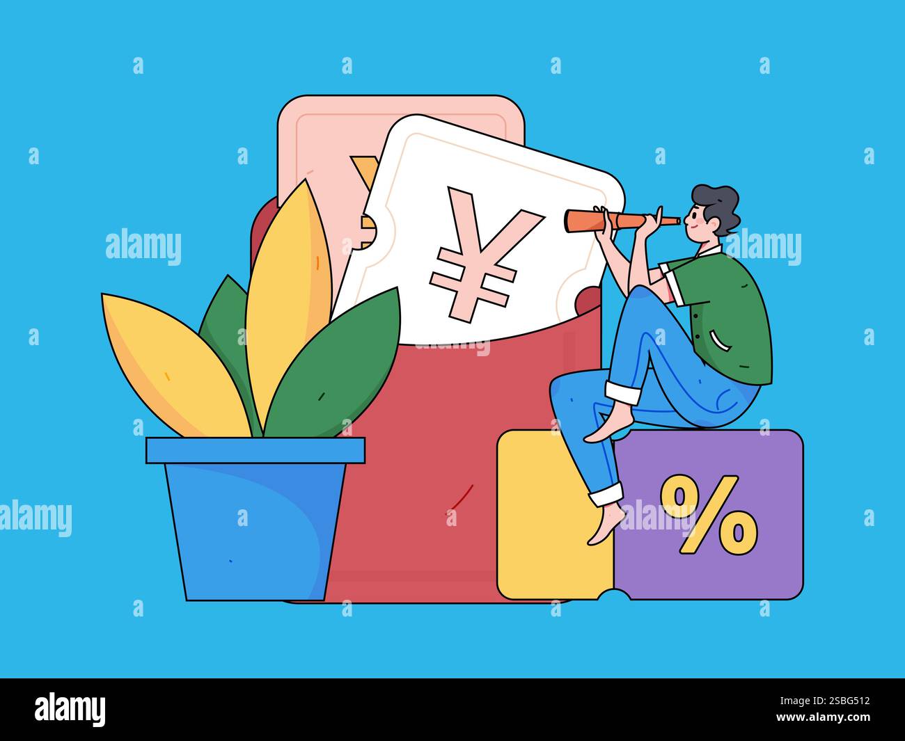 Online shopping e-commerce coupon concept flat vector concept operation ...