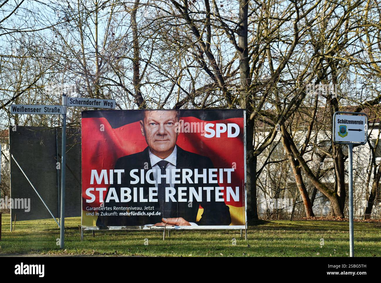 Wahlplakate 02.02.2025, Soemmerda, Wahlplakate zur Bundestagswahl ...