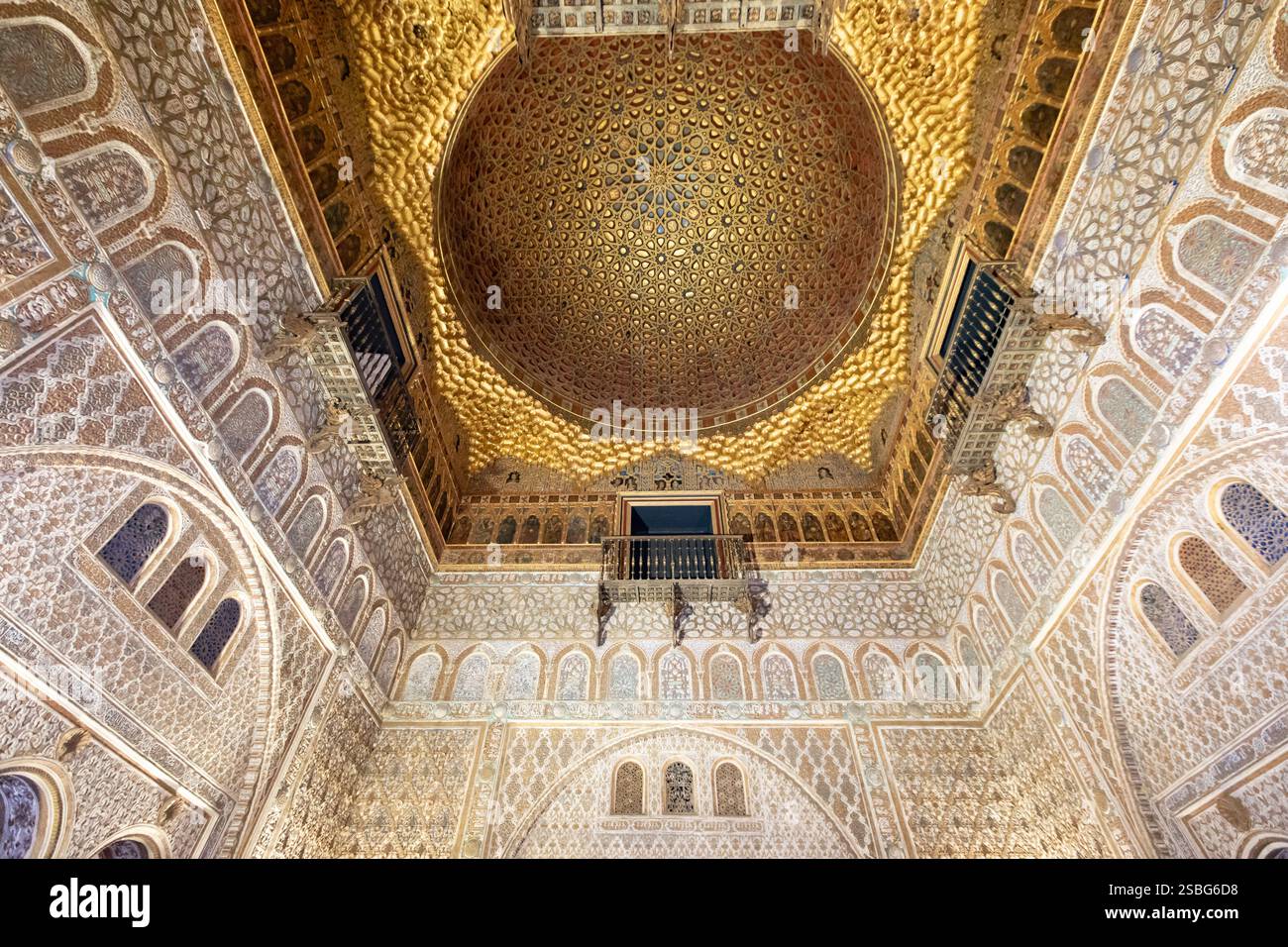 Seville, Andalucia, Spain - 02-01-2025: Real Alcázar of Seville, royal ...