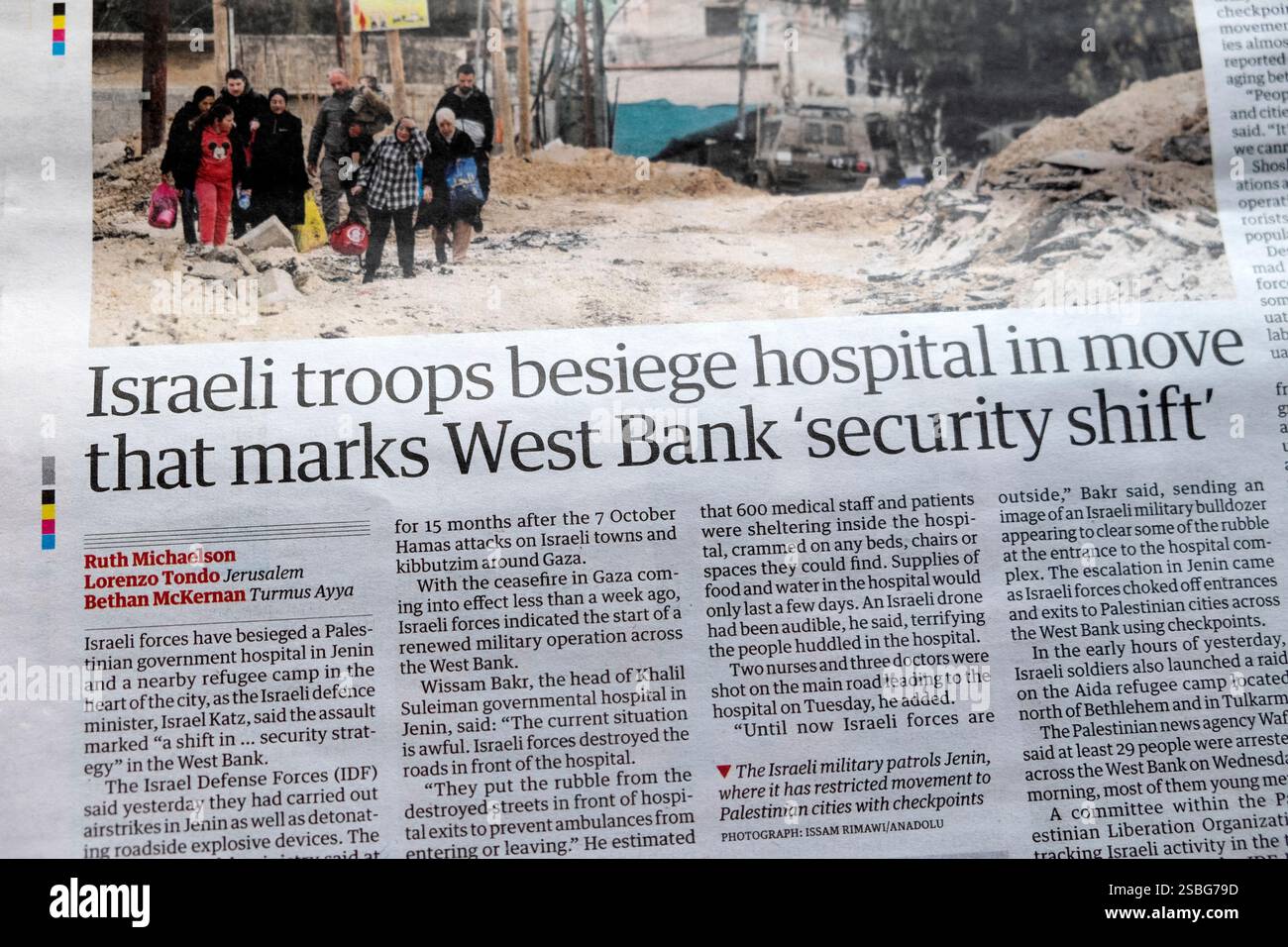 'Israeli troops besiege hospital in move that marks West Bank 'security ...