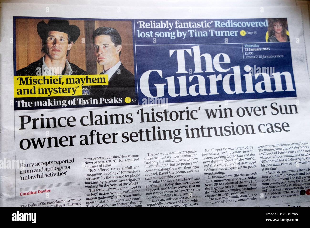 'Prince (Harry) claims 'historic' win over Sun owner after settling ...