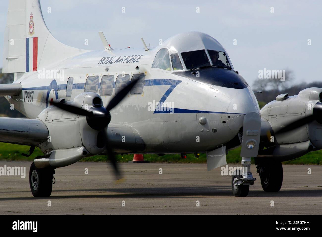 de Havilland, Devon, VP967, Yorkshire Air Museum, Elvington Stock Photo ...