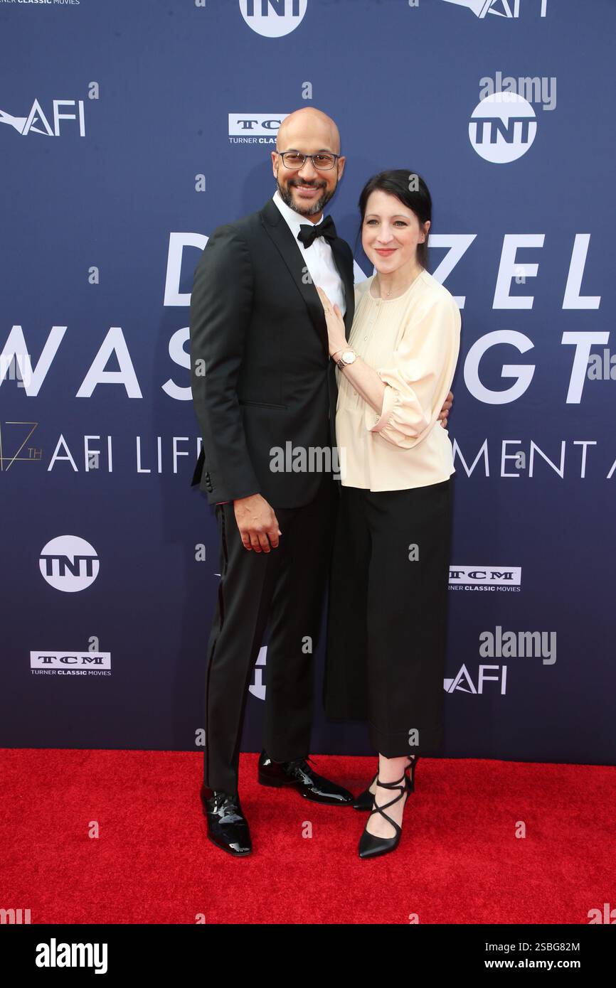 Keegan-Michael Key and wife Elisa Pugliese arrives for the 47th AFI ...