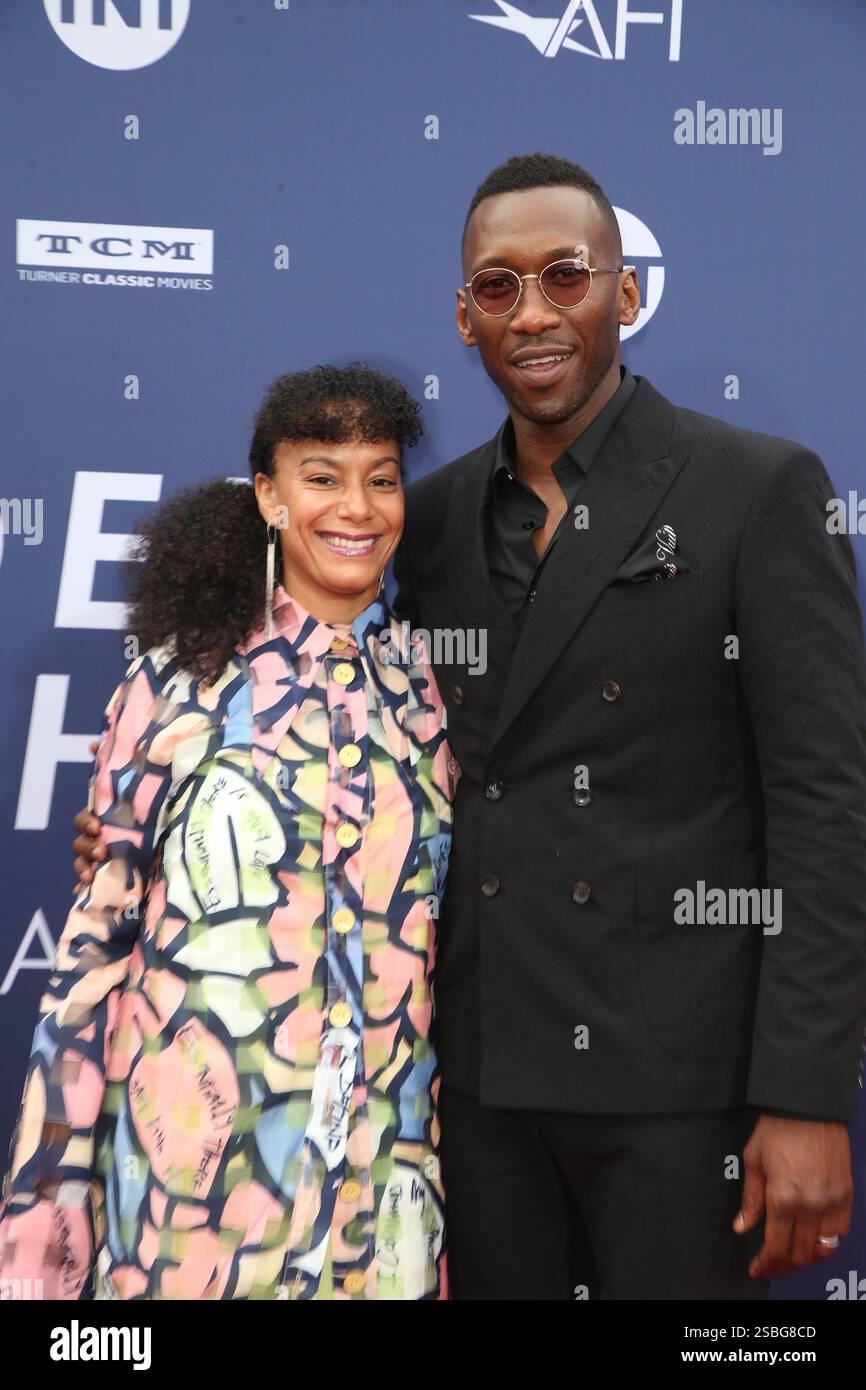 Mahershala Ali and his wife Amatus Sami-Karim arrives for the 47th AFI Life Achievement Award ...