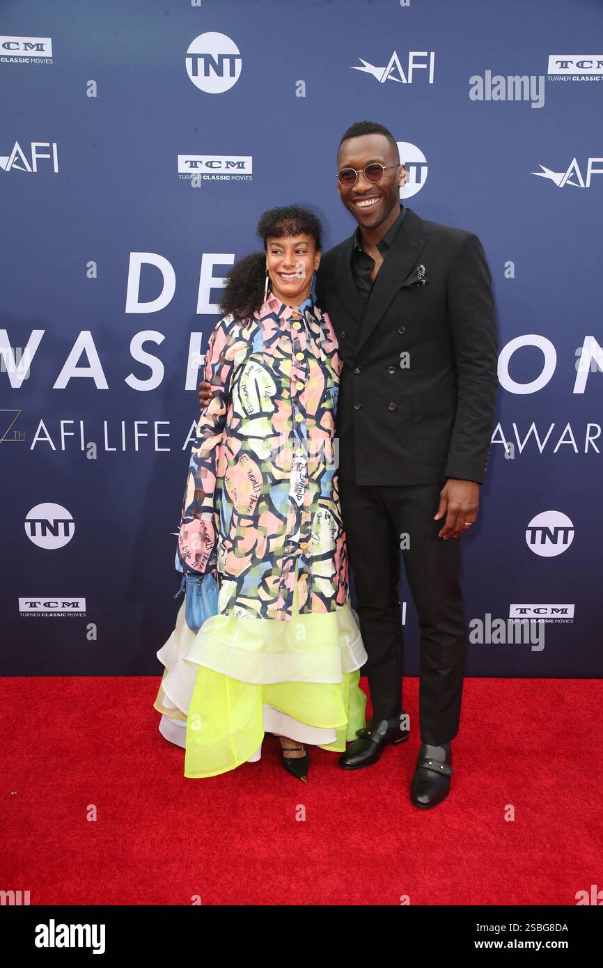 Mahershala Ali and his wife Amatus Sami-Karim arrives for the 47th AFI ...