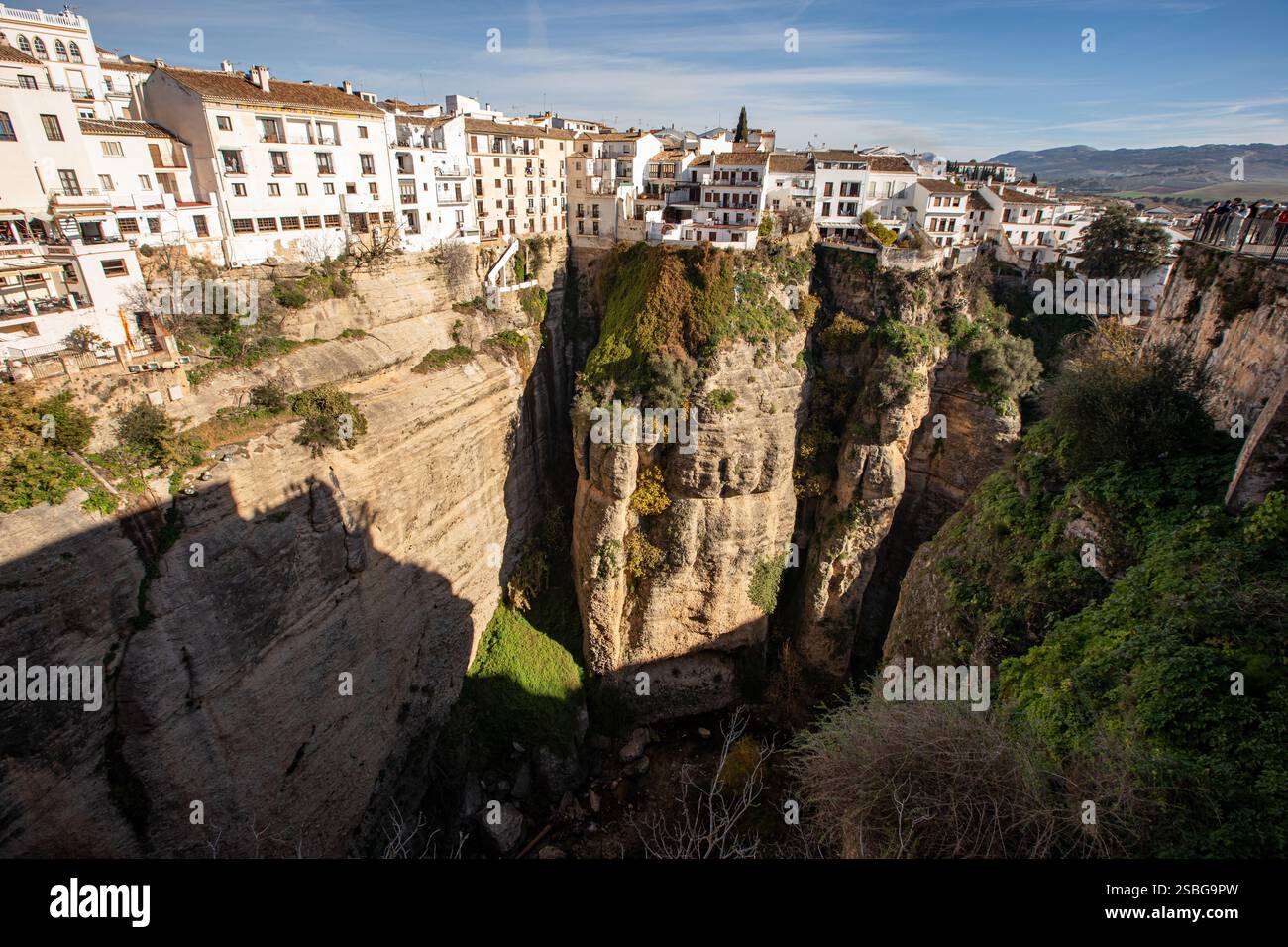 Ronda, Andalucia, Spain - 03-01-2025: Ronda, perched on dramatic cliffs, is a historic city ...