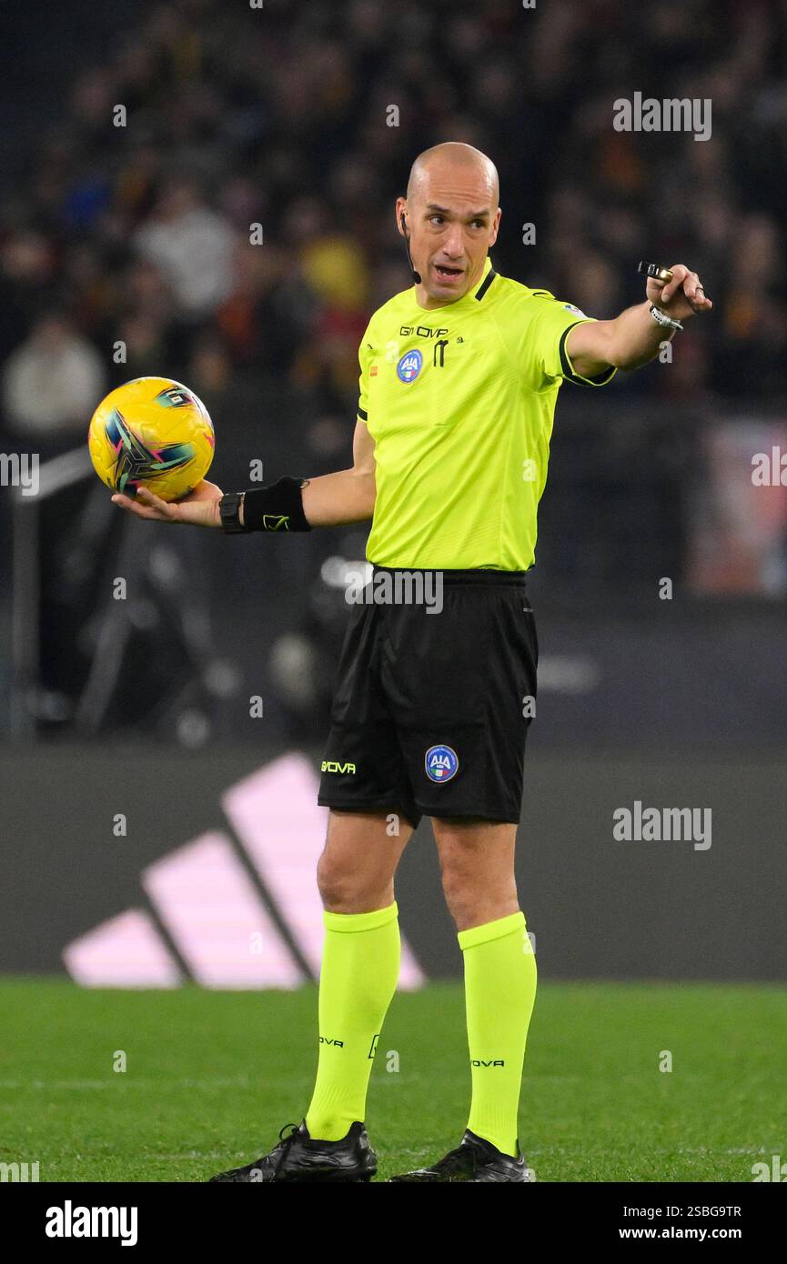 Michael Fabbri referee during the Serie A Enilive soccer match between ...
