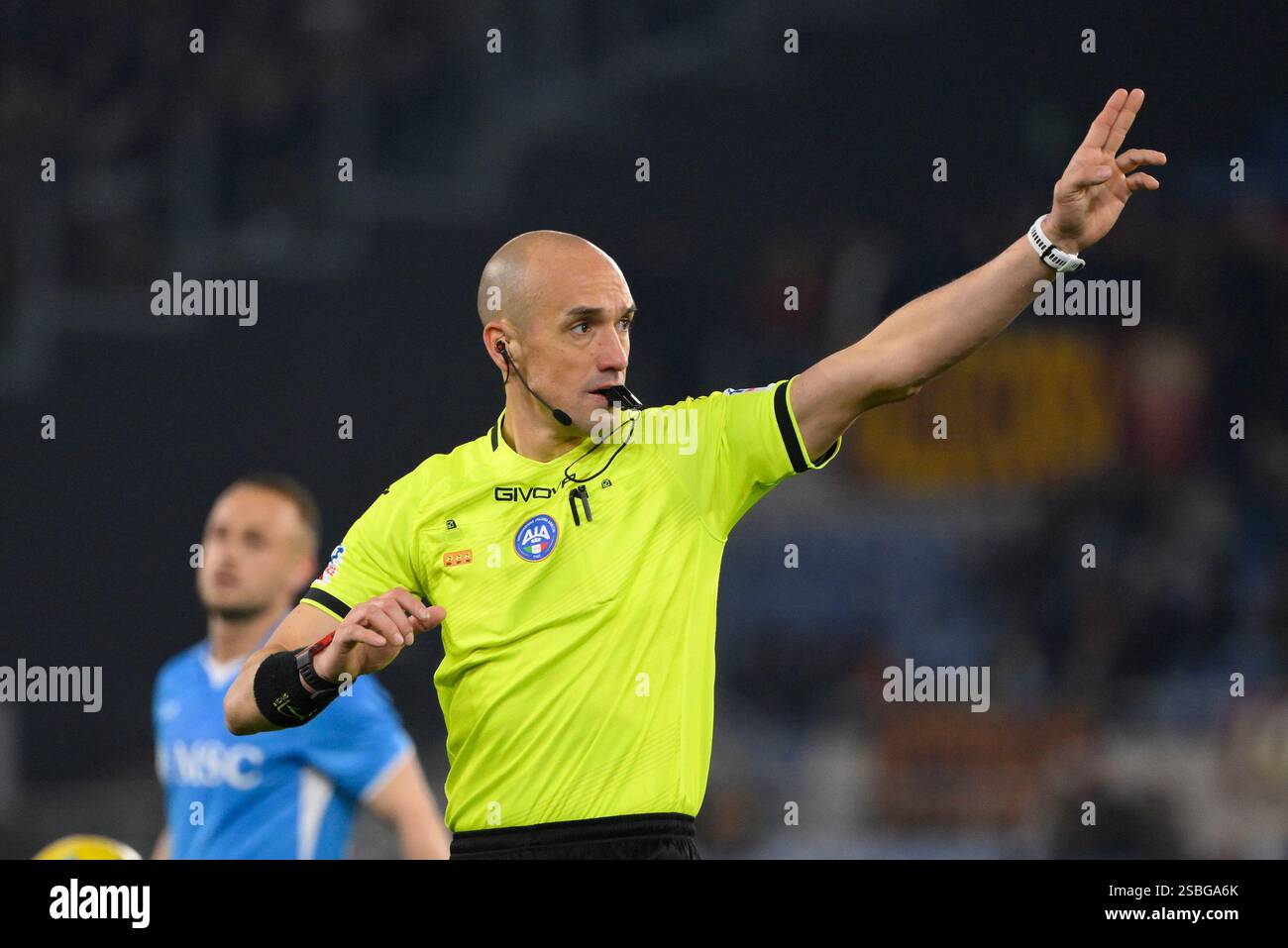 Roma, Italia. 02nd Feb, 2025. Michael Fabbri referee during the Serie A ...