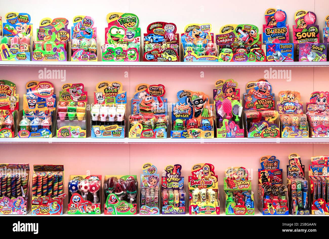 Cologne, Germany. 03rd Feb, 2025. Children's sweets made from sugar are ...