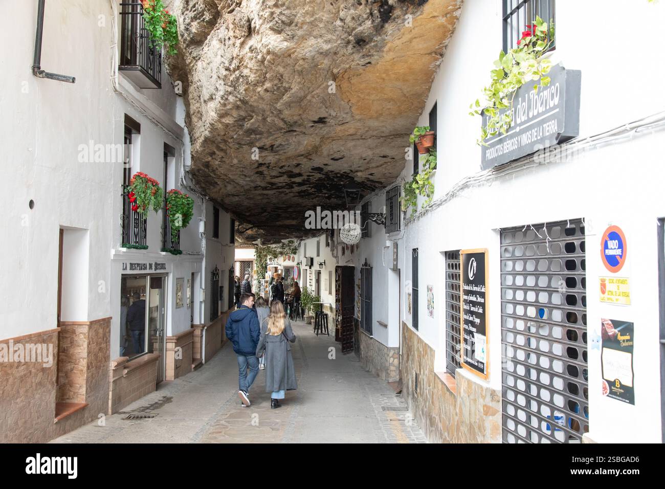 Setenil de las Bodegas, Andalucia, Spain - 02-01-2025: Setenil, village ...