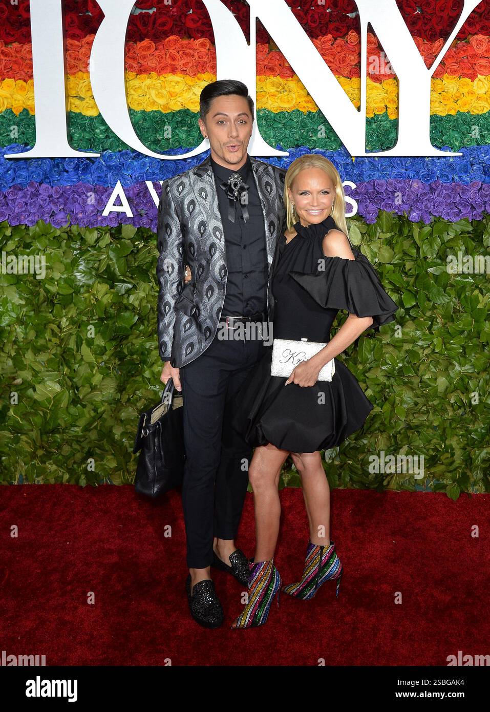 Seph Stanek and Kristin Chenoweth arriving at the 73rd Annual Tony ...