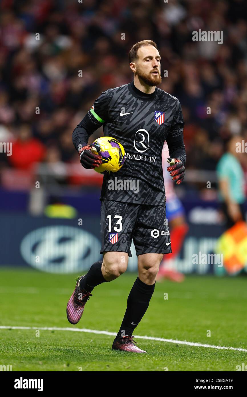 Madrid, Spain. 1st Feb, 2025. Jan Oblak (Atletico) Football/Soccer : Spanish "LaLiga EA Sports ...