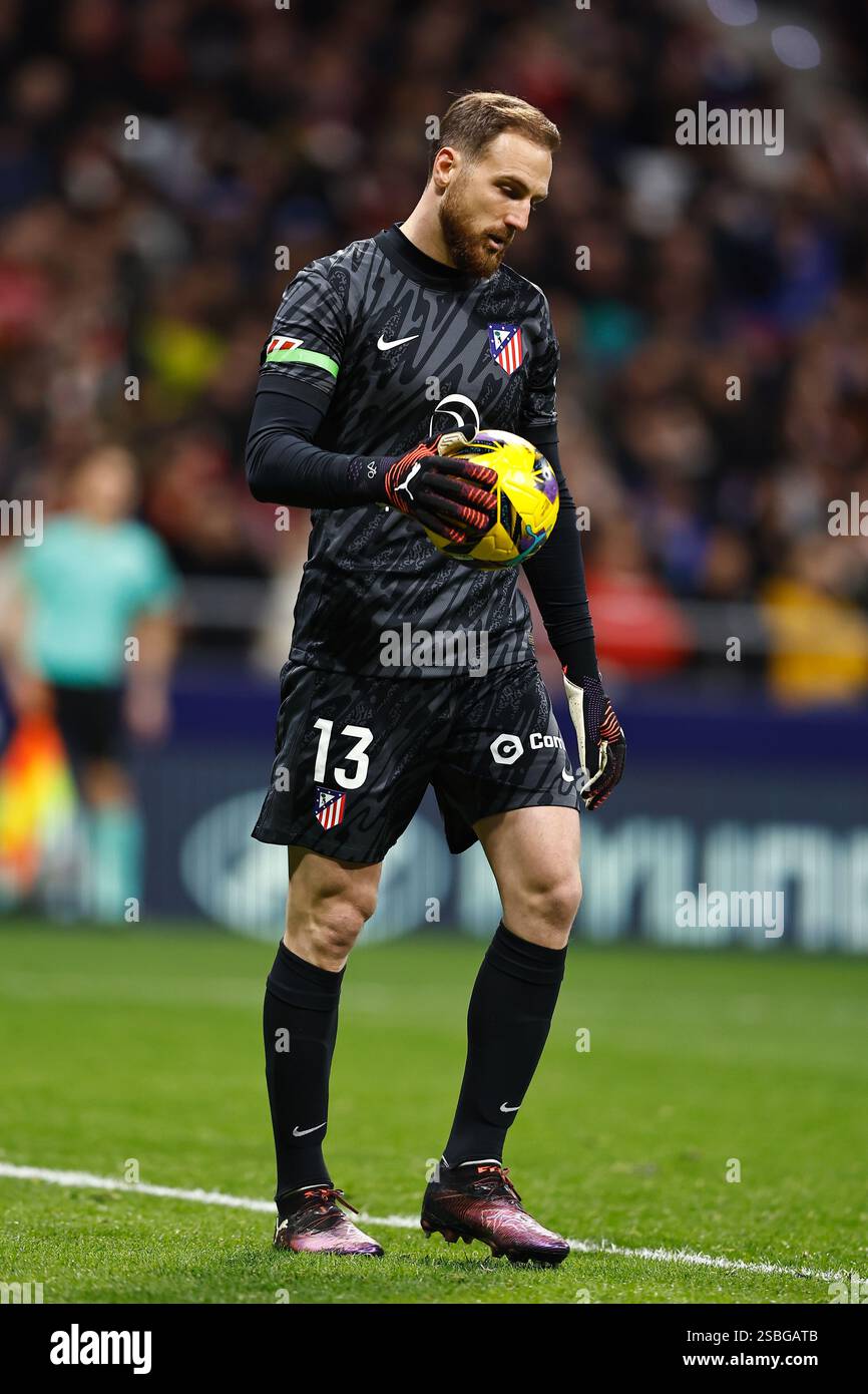 Madrid, Spain. 1st Feb, 2025. Jan Oblak (Atletico) Football/Soccer : Spanish "LaLiga EA Sports ...