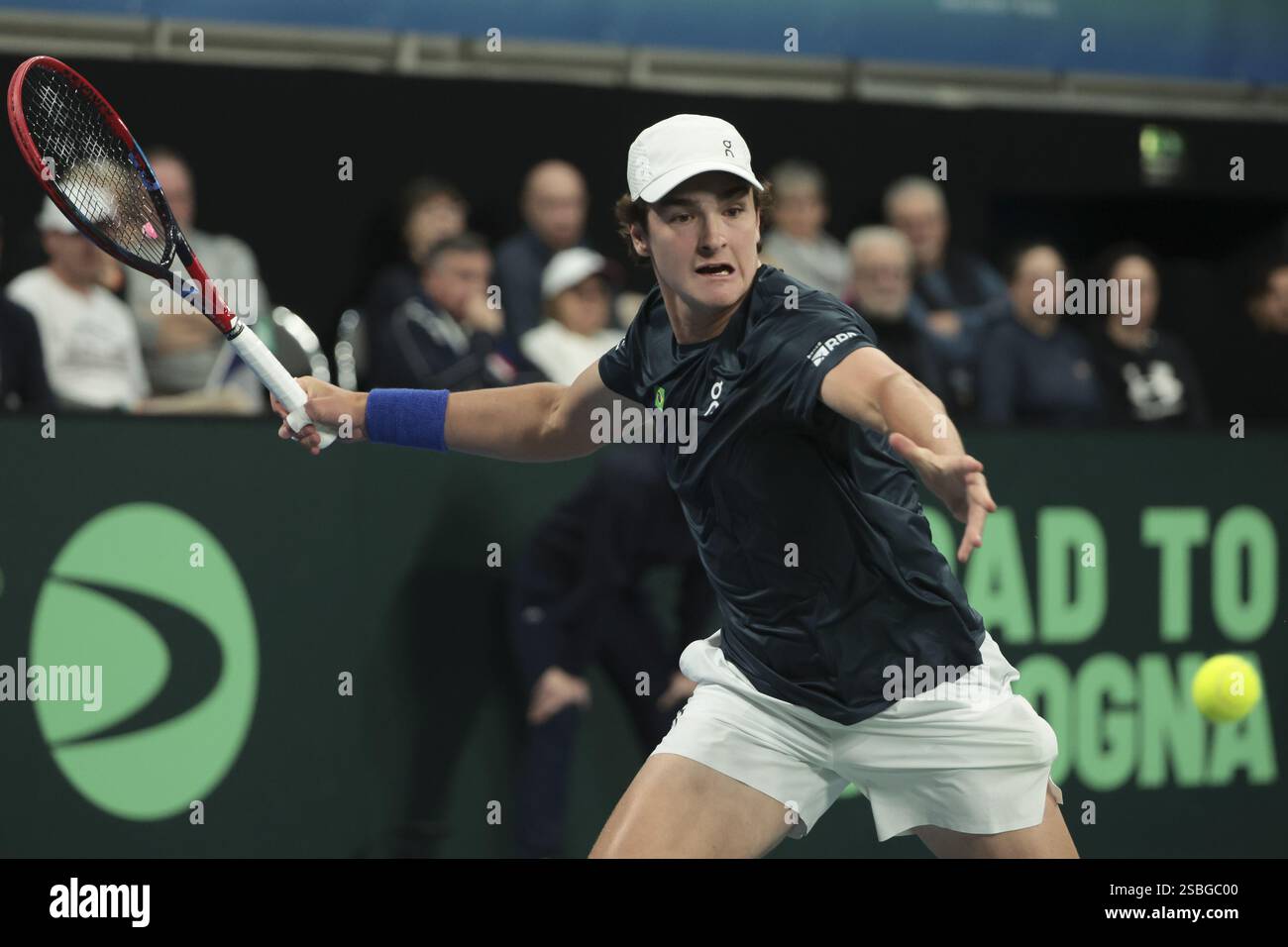 Joao Fonseca of Brazil during day 1 of the Davis Cup 2025 Qualifiers ...
