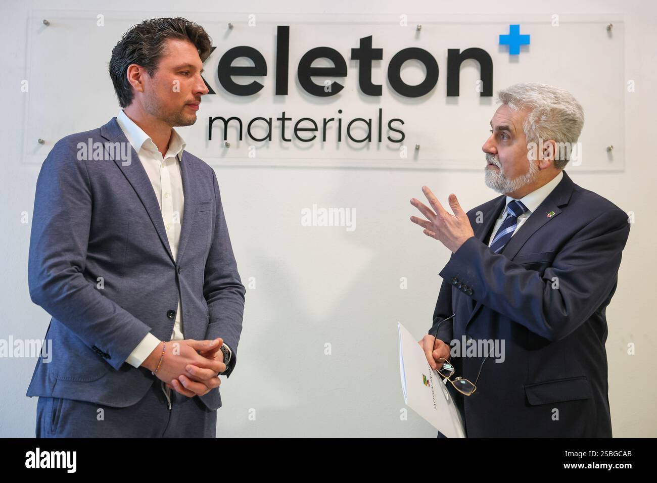 03 February 2025, Saxony-Anhalt, Bitterfeld-Wolfen: Armin Willingmann ...