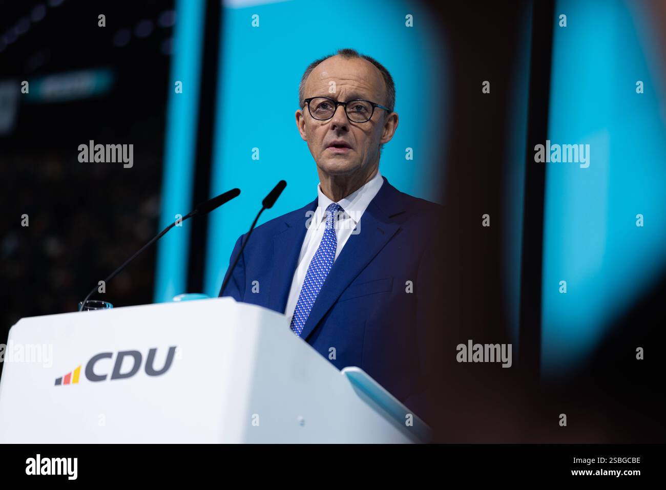 37. Parteitag der CDU Deutschlands Deutschland, CityCube Berlin den 03.02.2025: Kanzlerkandidat ...