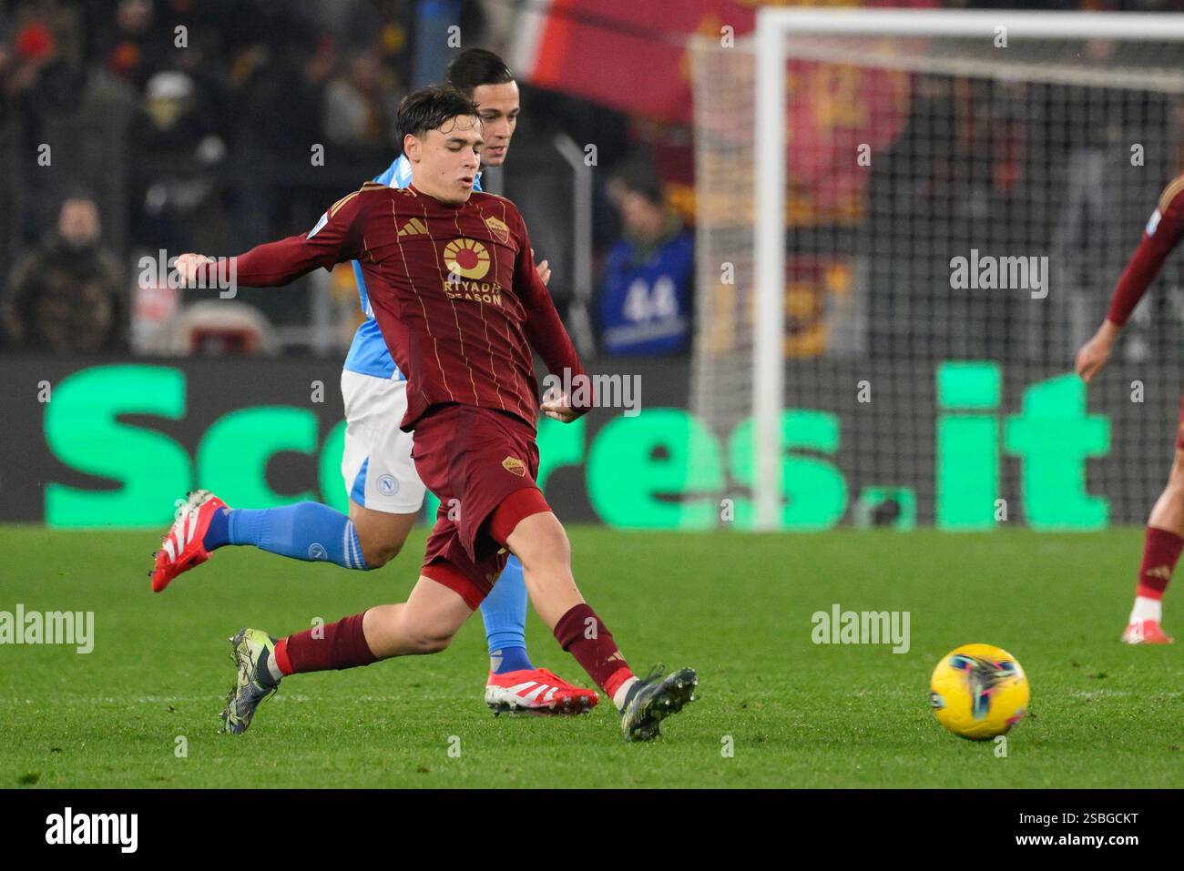 Roma’s Niccolo' Pisilli during the Serie A Enilive soccer match between ...