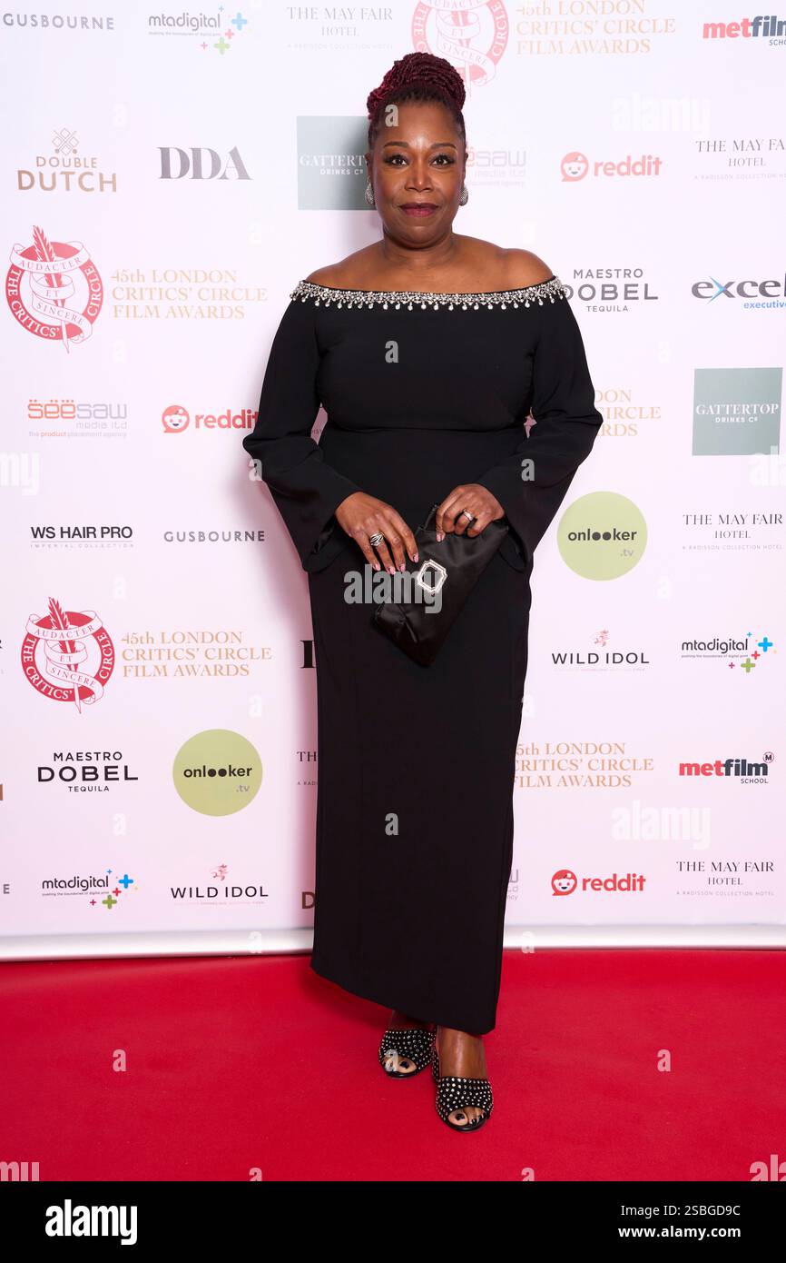 Michele Austin poses for photographers upon arrival at the 45th London ...