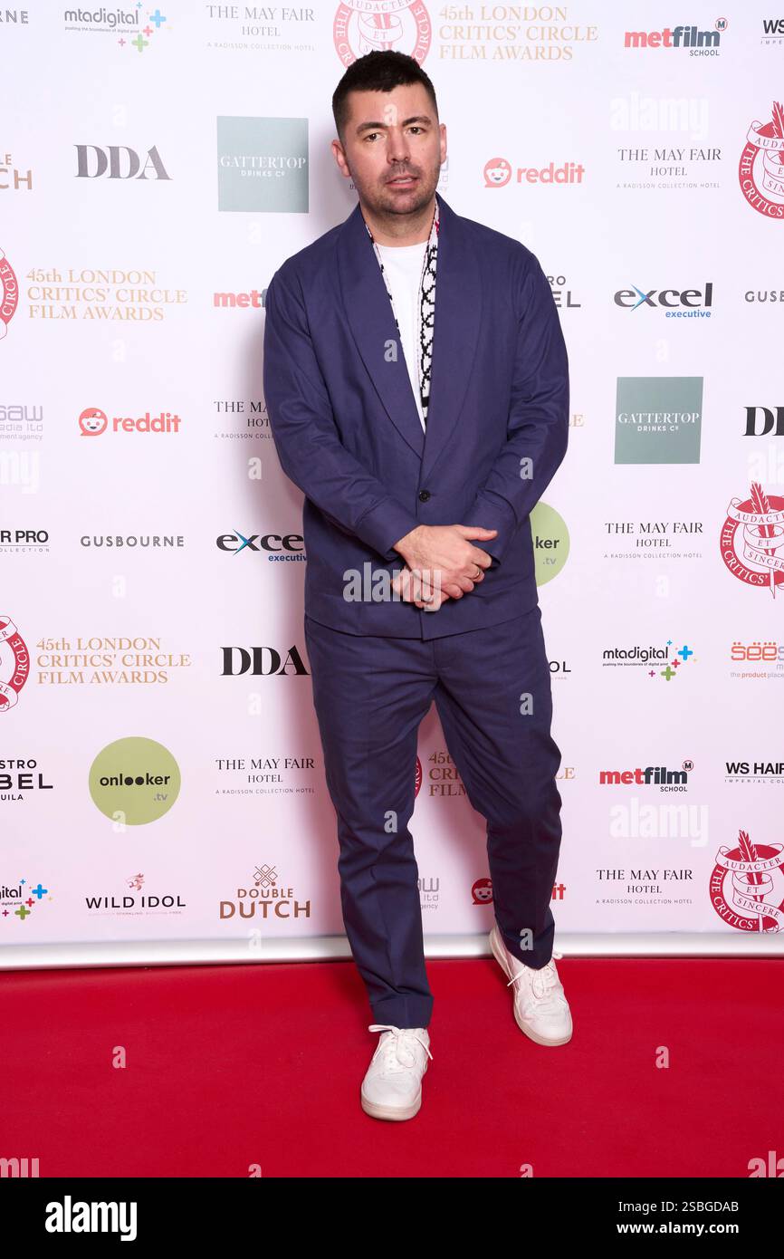 Rich Peppiatt poses for photographers upon arrival at the 45th London ...