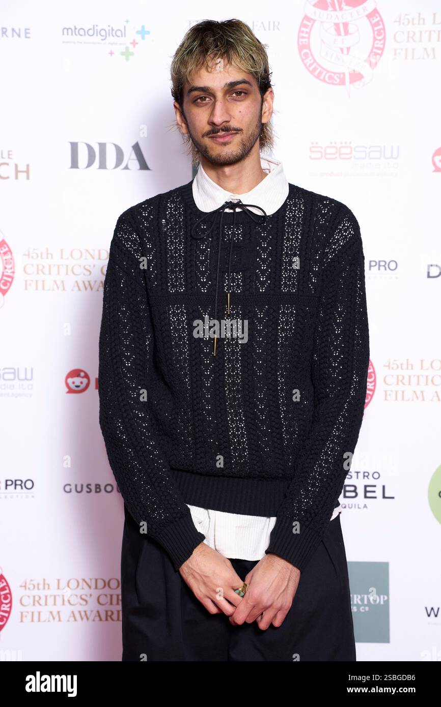 Naqqash Khalid poses for photographers upon arrival at the 45th London ...