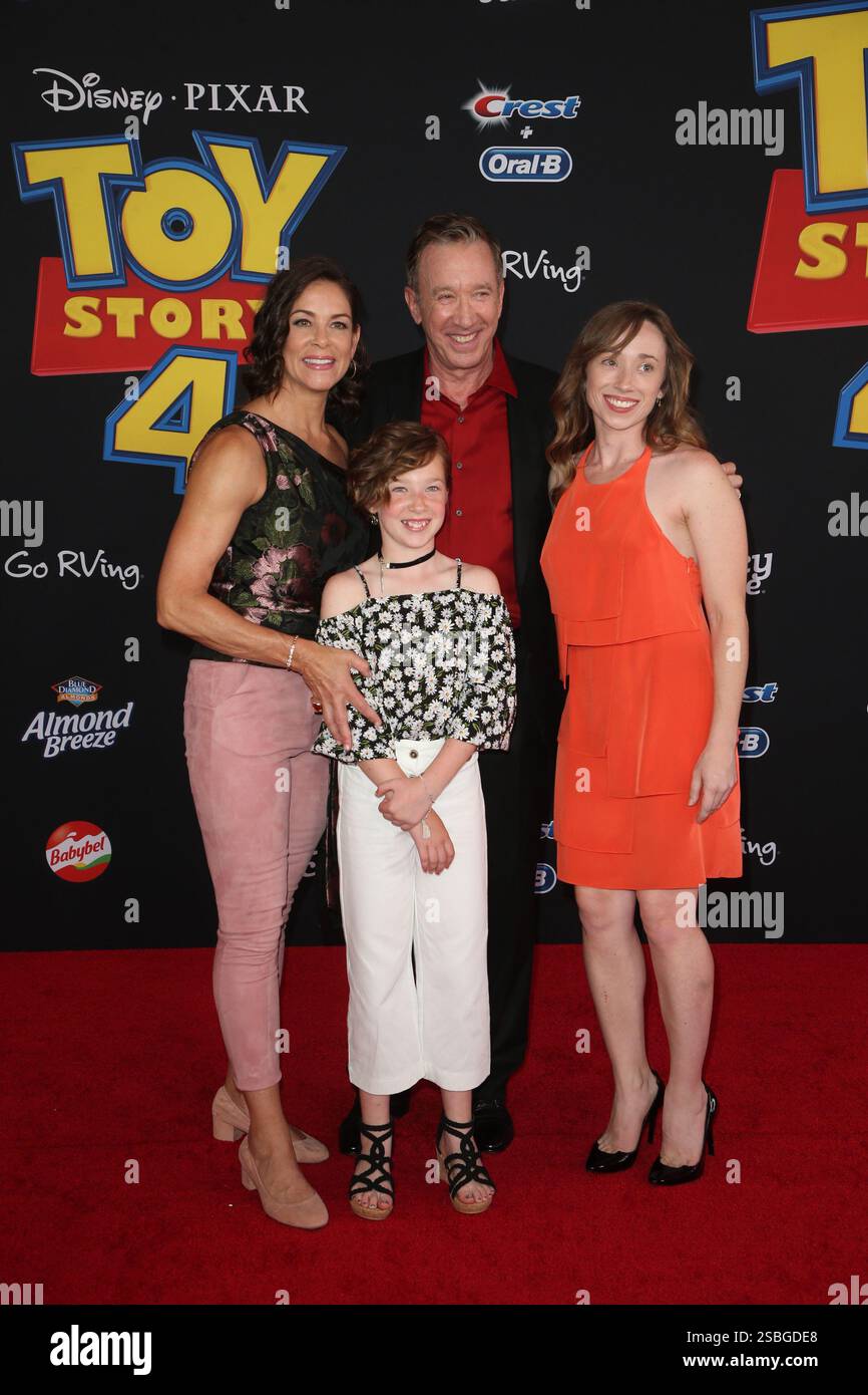 Tim Allen and Jane Hajduk at 'Toy Story 4' film premiere, Arrivals, El ...