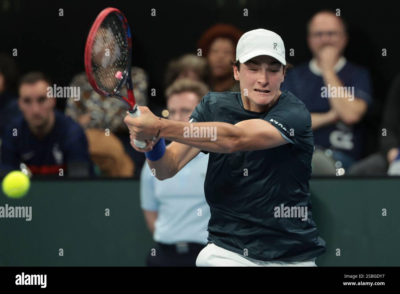 Joao Fonseca of Brazil during day 1 of the Davis Cup 2025 Qualifiers ...