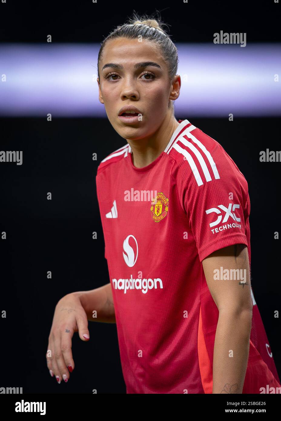 London, UK. 2nd Feb, 2025. Celin Bizet of Manchester United during the ...