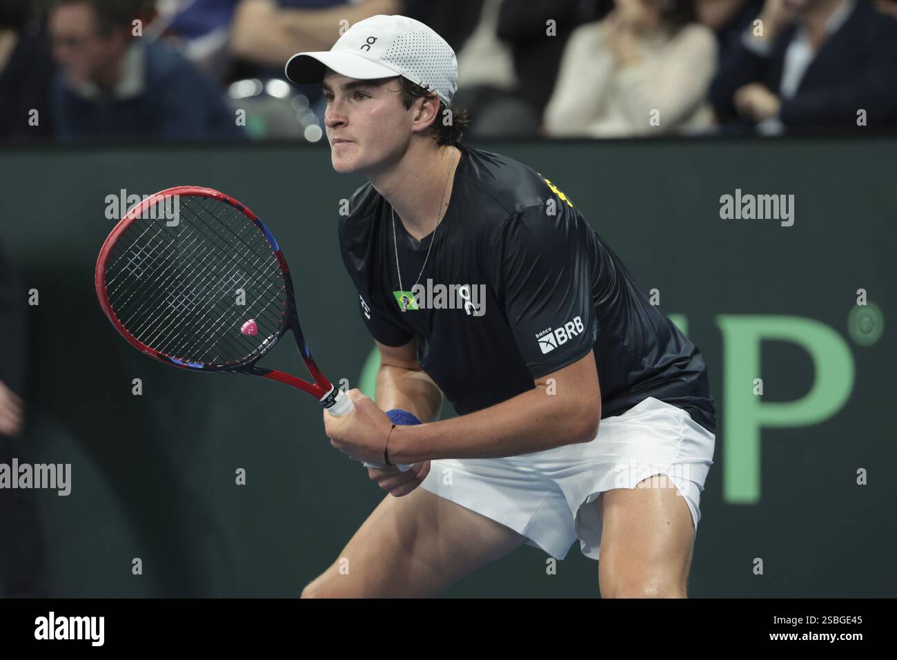 Joao Fonseca of Brazil during day 1 of the Davis Cup 2025 Qualifiers ...