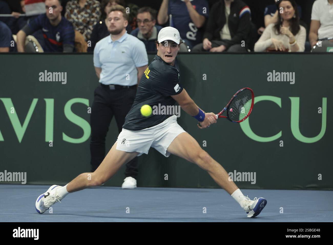 Joao Fonseca of Brazil during day 1 of the Davis Cup 2025 Qualifiers ...