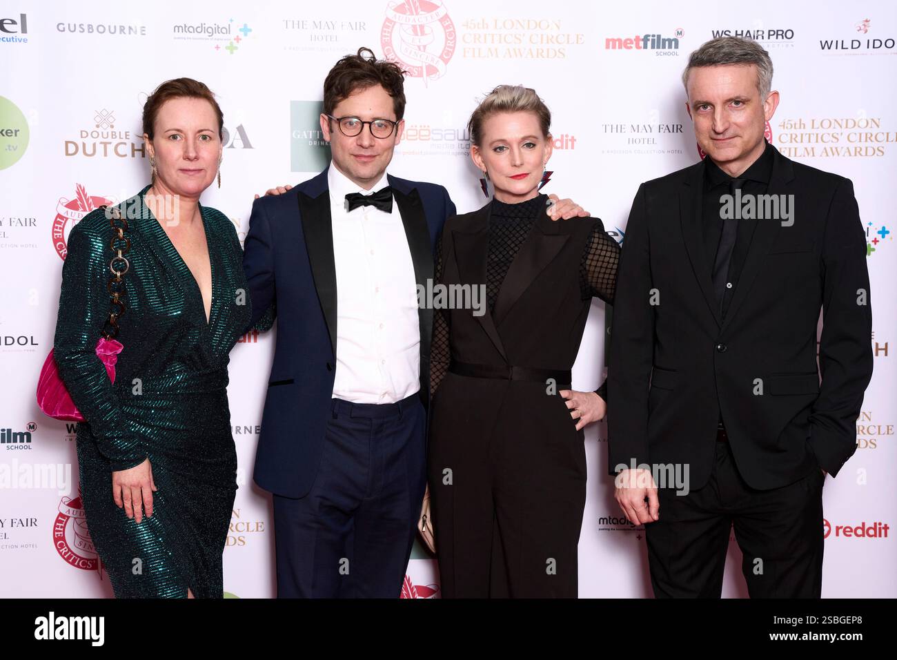 Rebecca Wolff, from left, Sam Crane, Pinny Grylls, Mark Oosterveen pose ...