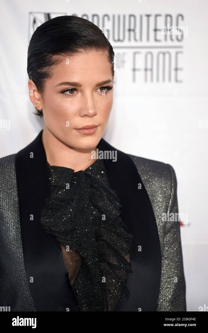Halsey attending arrivals for Songwriters Hall of Fame Annual Induction ...