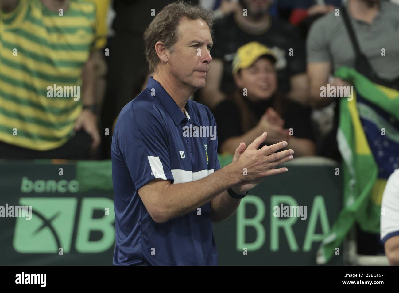 Davis Cup Captain of Brazil Jaime Oncins during day 1 of the Davis Cup ...