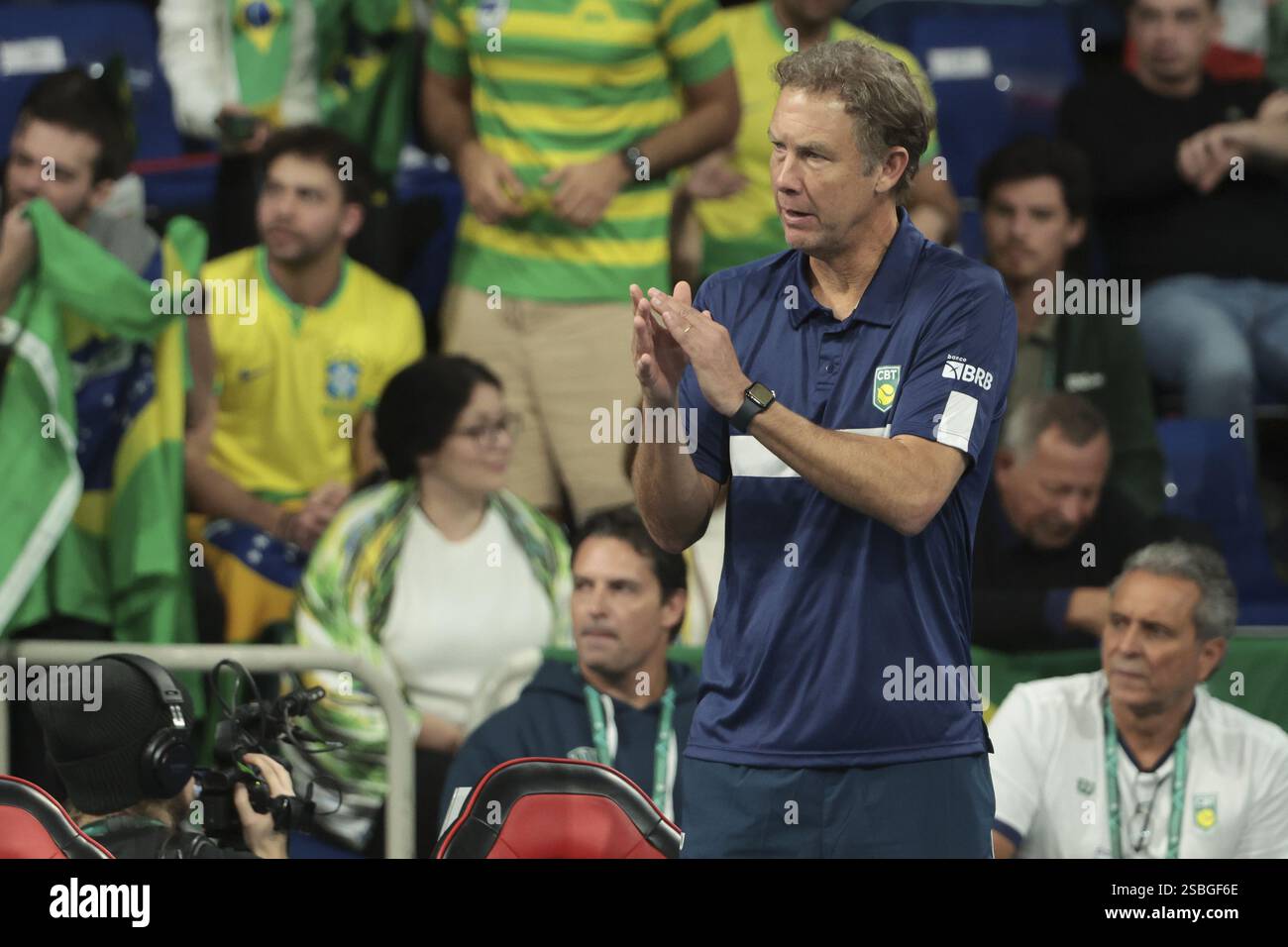 Davis Cup Captain of Brazil Jaime Oncins during day 1 of the Davis Cup ...