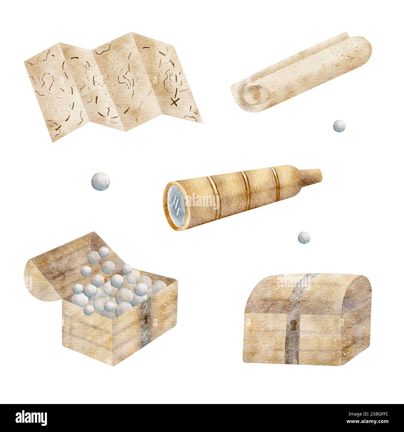 Cartoon treasure chest hi-res stock photography and images - Alamy