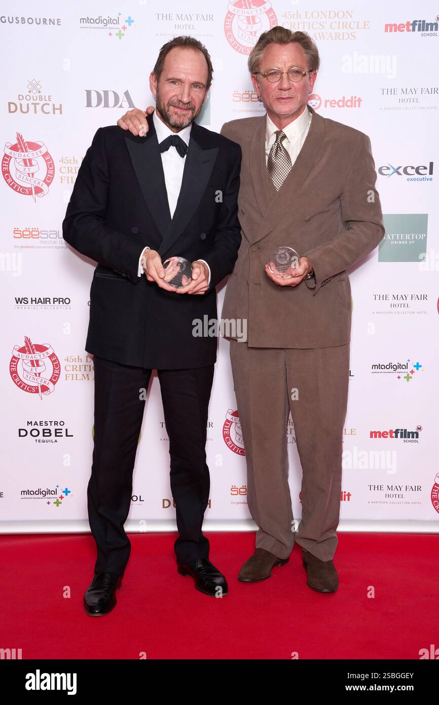 Ralph Fiennes, winner of the Actor of the Year award for 'Conclave ...