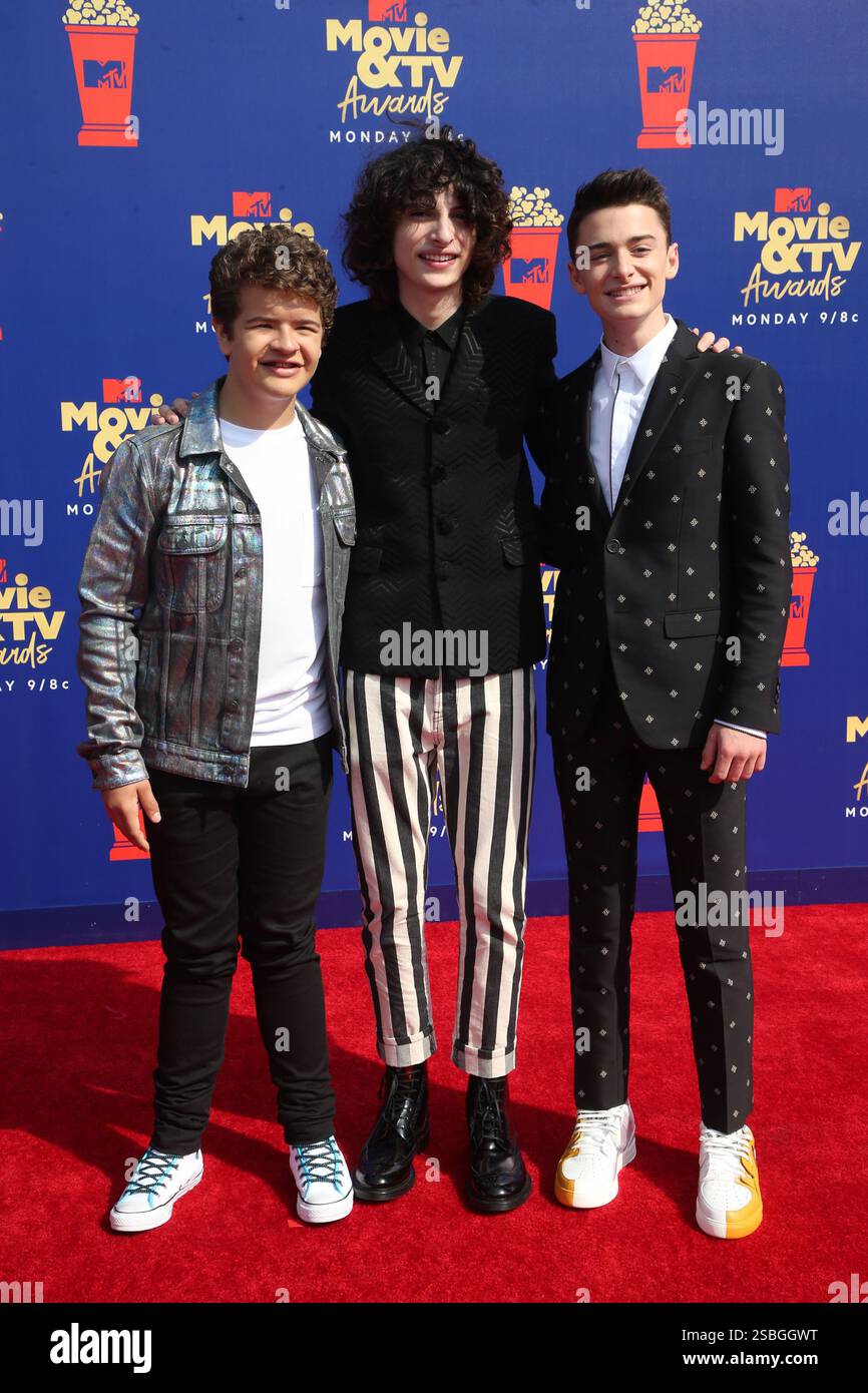 Finn Wolfhard, Gaten Matarazzo and Noah Schnapp at the MTV Movie & TV ...