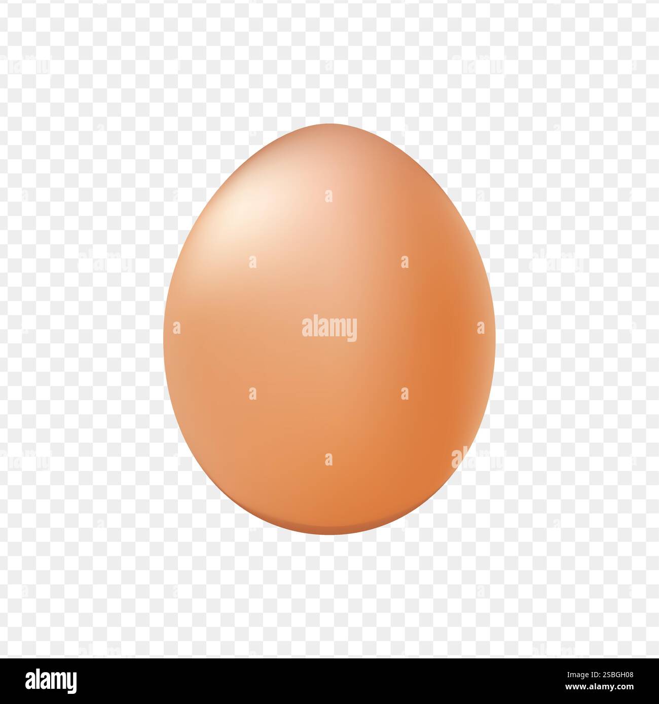 3d Realistic Brown Chicken Egg Stock Vector Image & Art - Alamy