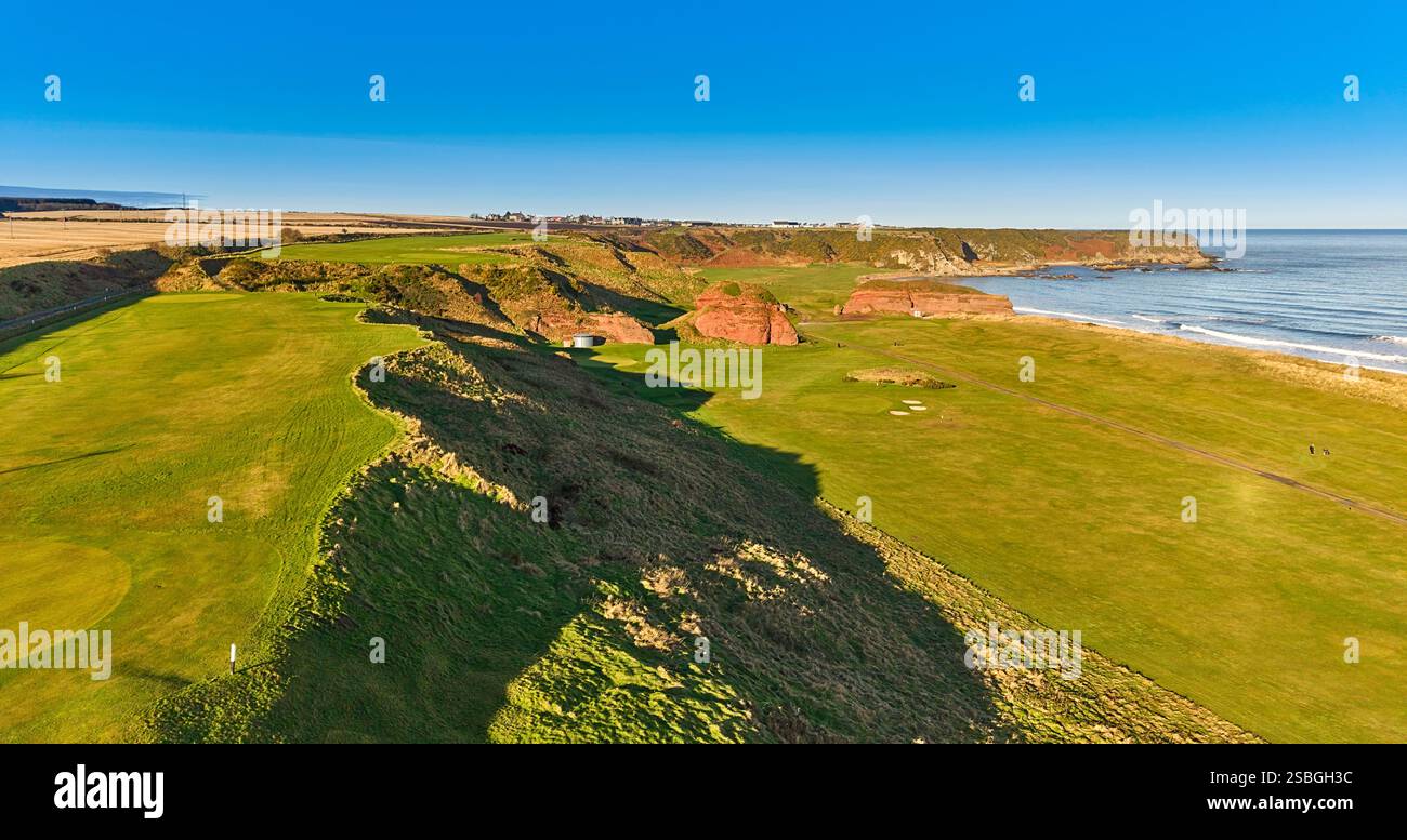 Cullen Moray Scotland view over the golf course looking towards ...