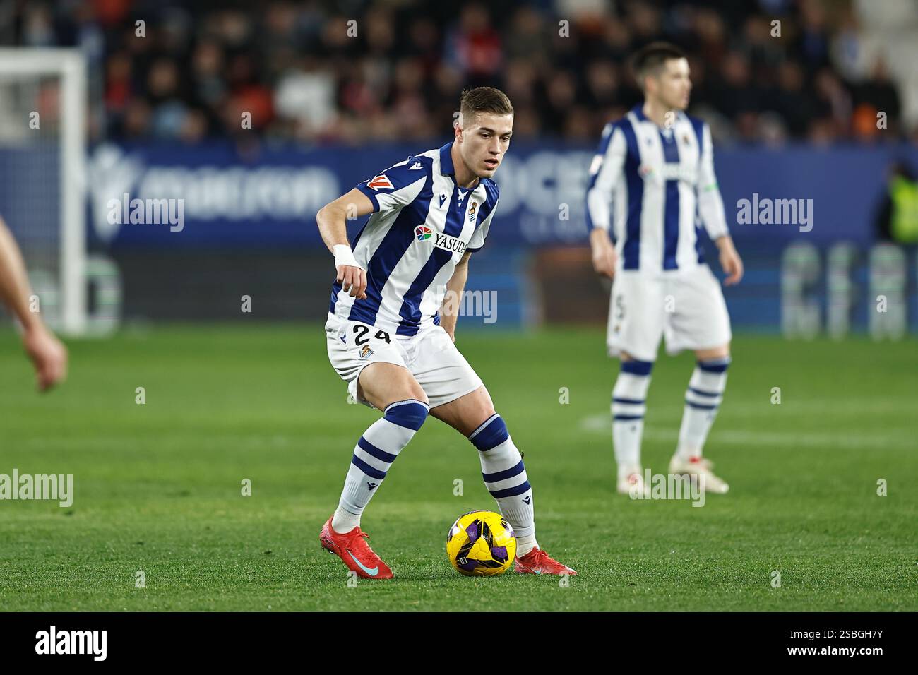 Pamplona, Spain. 2nd Feb, 2025. Luka Sucic (Sociedad) Football/Soccer ...